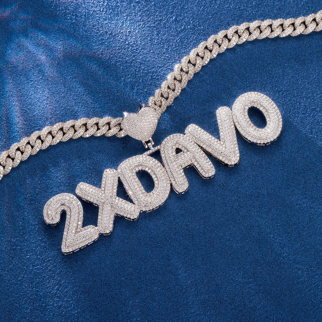 Custom Heart Bail Letter Pendant – IceZeusShop