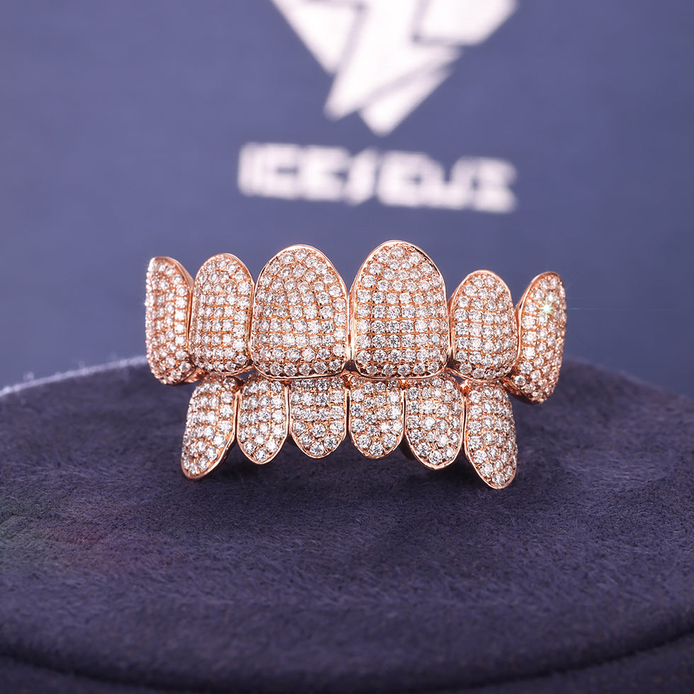 Iced Out Grillz for Men & Women – Custom Moissanite Teeth | IceZeus ...