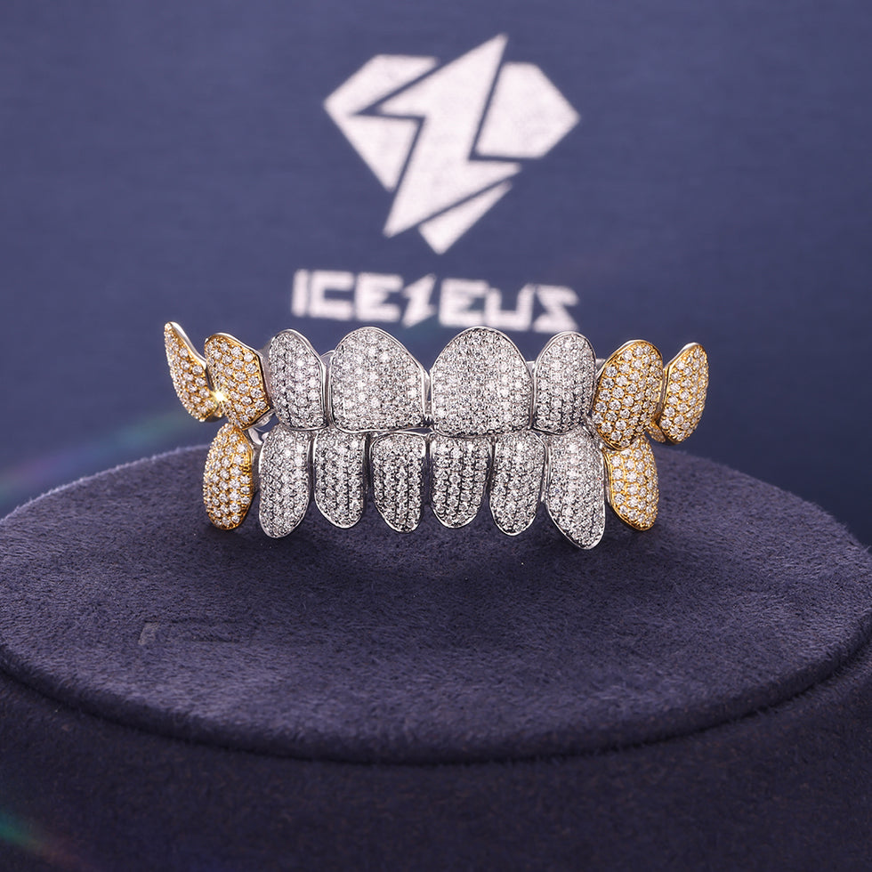 Iced Out Grillz for Men & Women – Custom Moissanite Teeth | IceZeus ...