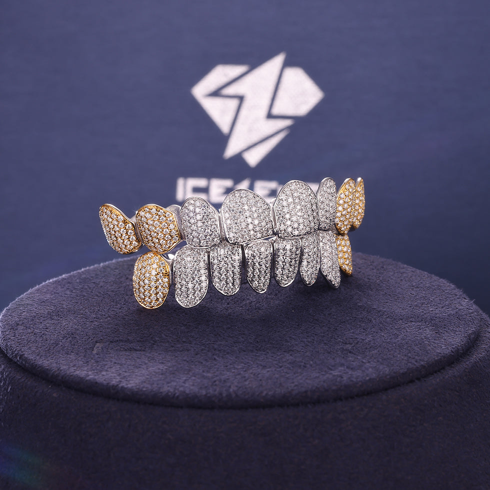 Iced Out Grillz for Men & Women – Custom Moissanite Teeth | IceZeus ...