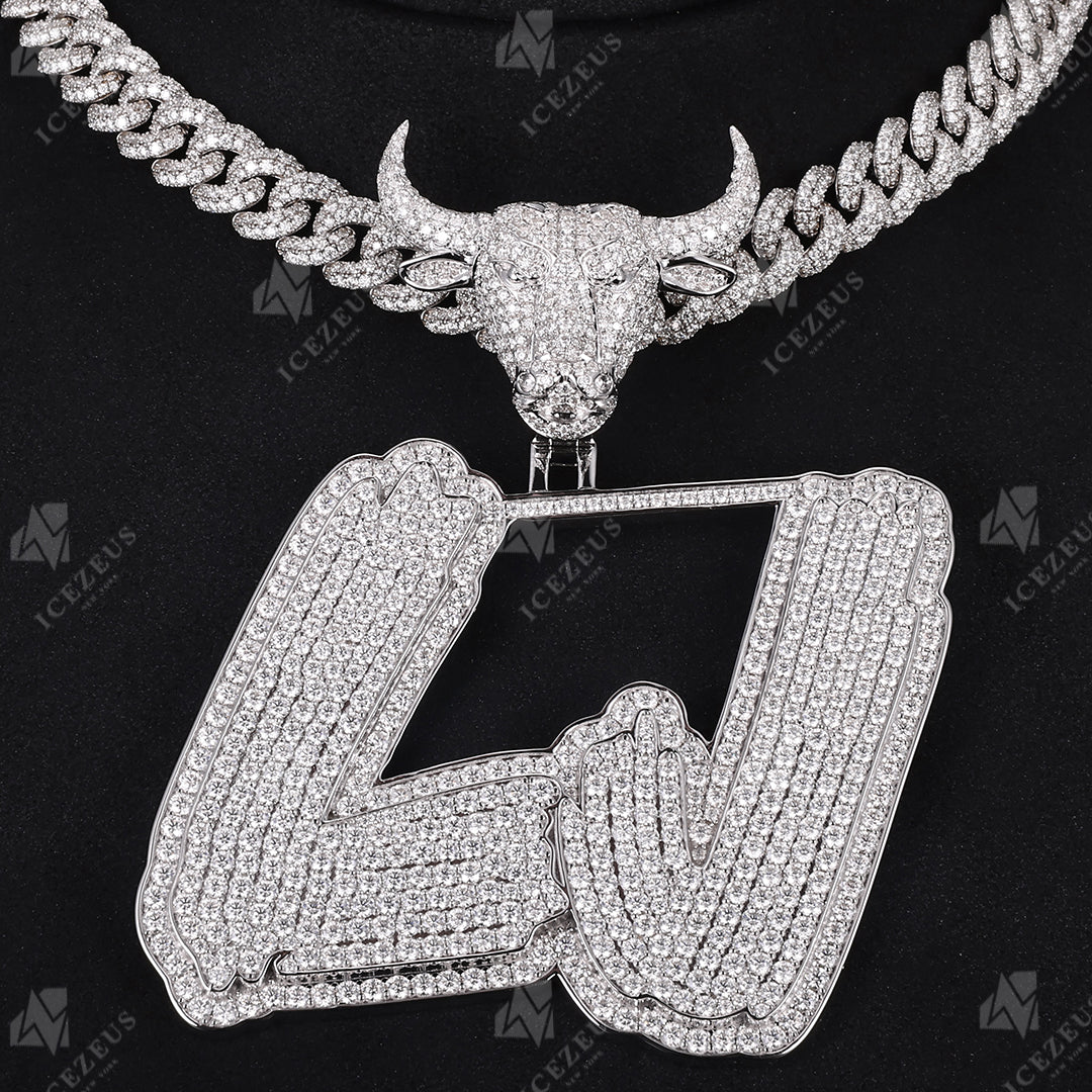 Custom Iced Out Goat Bail U Shape Name Pendant – IceZeusShop