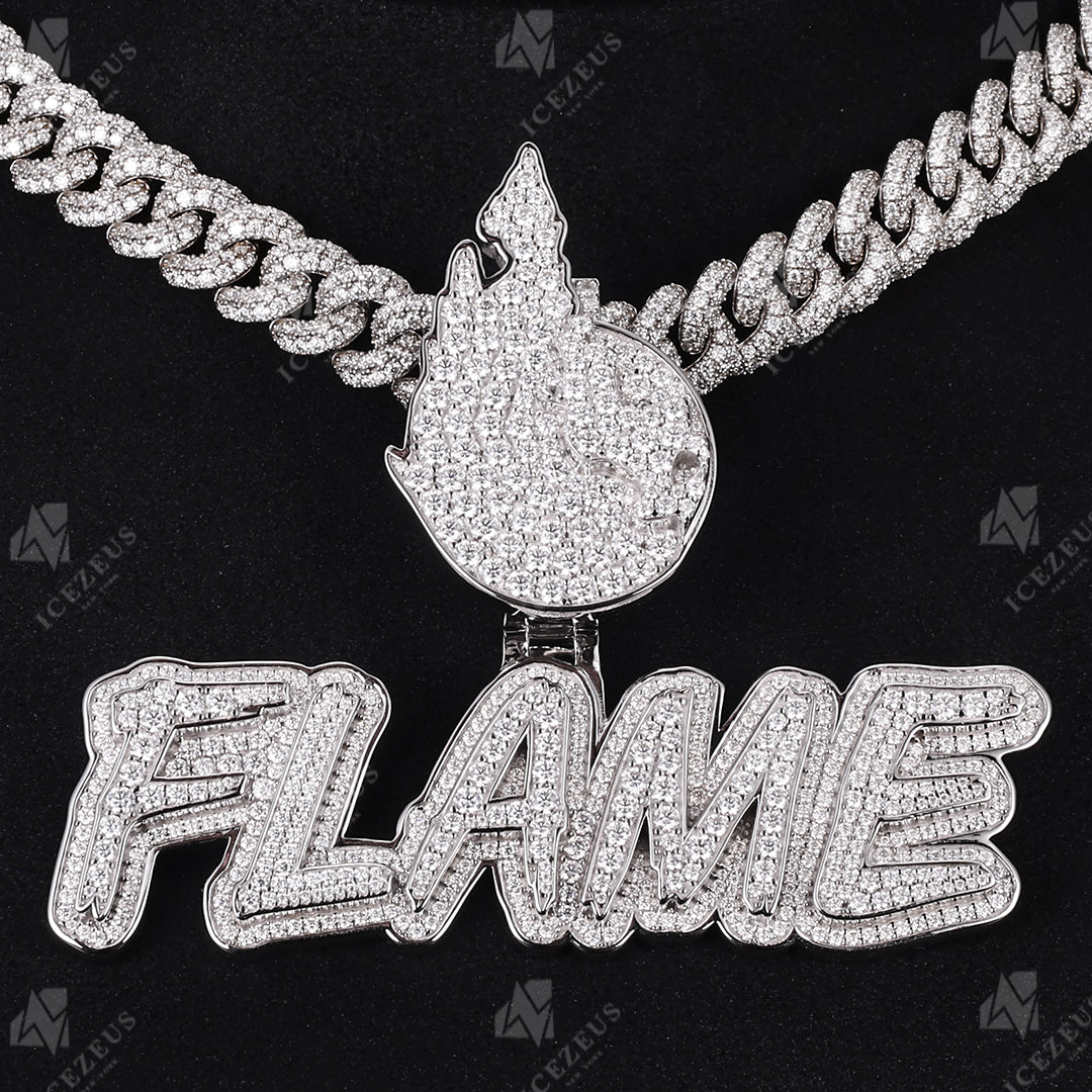 Custom Iced Out Earth Bail Name Pendant – IceZeusShop