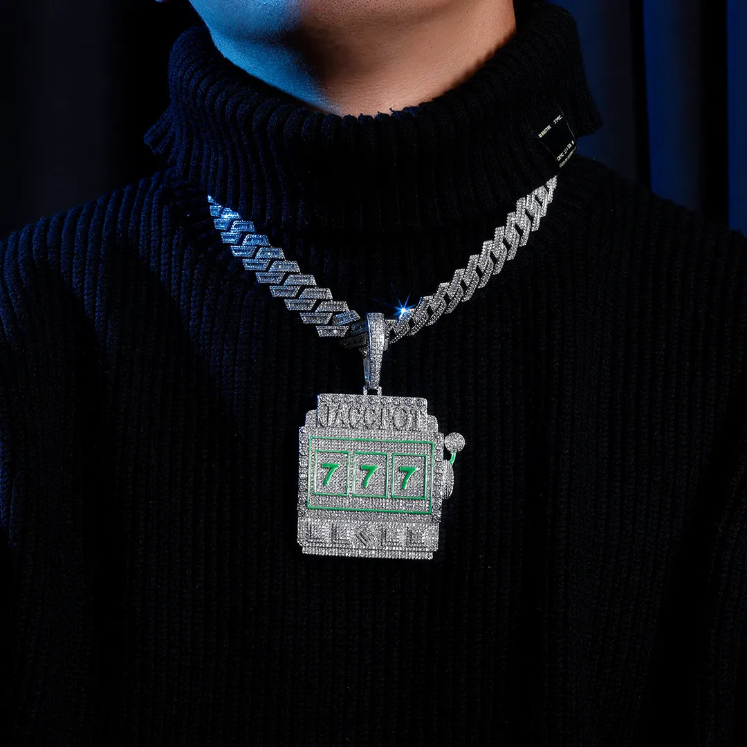 Custom Lucky 777 Machine Pendant – IceZeusShop