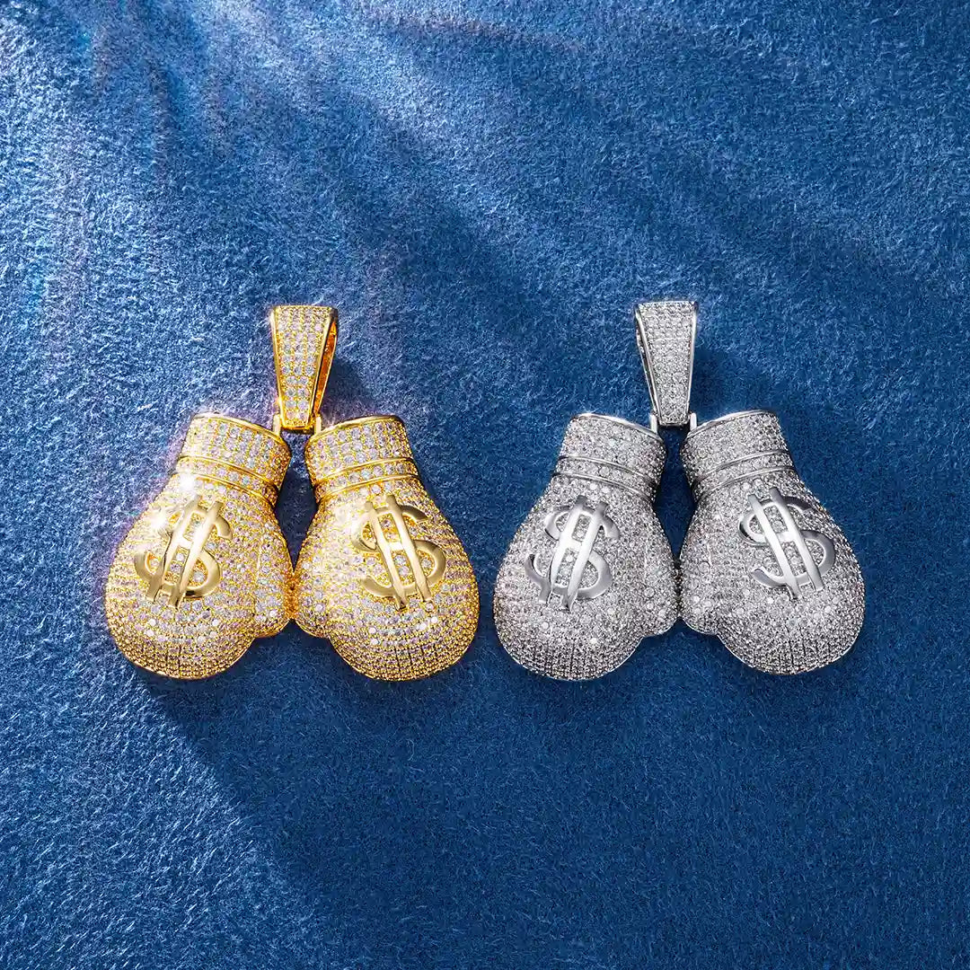 Iced Boxing Gloves Pendant – IceZeusShop